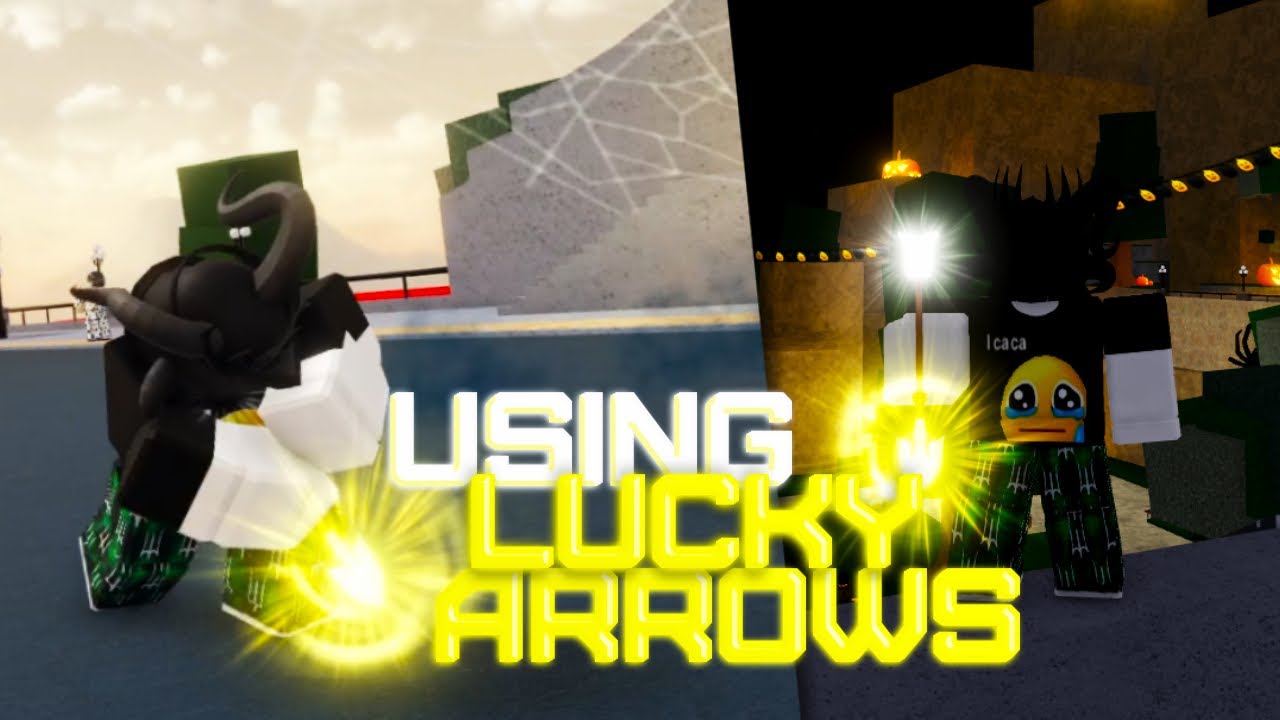 [YBA] USING LUCKY ARROWS DURING THE HALLOWEEN EVENT - YouTube