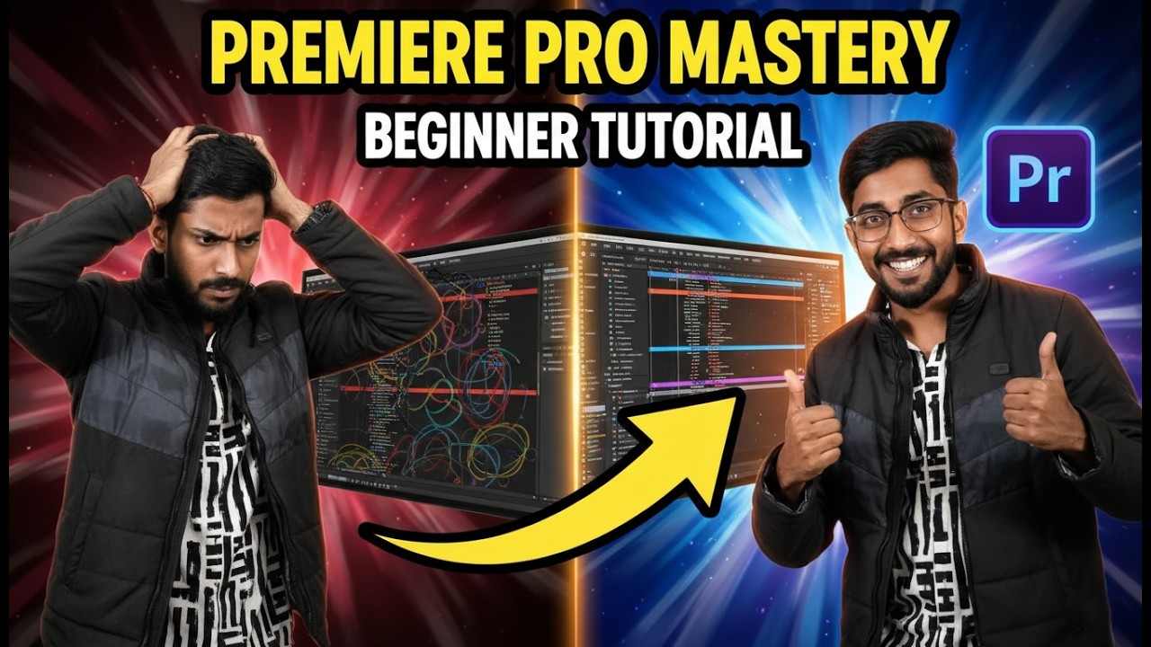 Adobe Premiere Pro Beginner Tutorial | Full Editing Process from Start ...