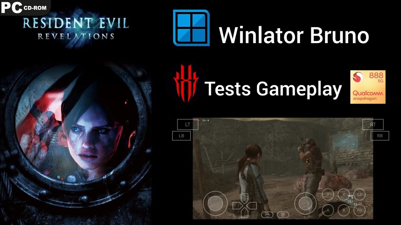 Winlator Bruno emulator gameplay Resident Evil Revelations tests Red ...