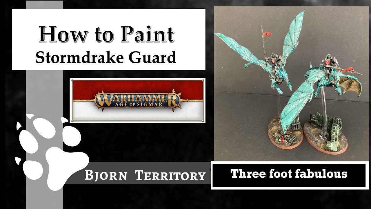 How to paint Stormcast Eternals Stormdrake Guards - YouTube