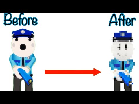 Piggy Book 2 Heist Officer Poley Jumpscare Vs. Winning Smile'd Officer ...