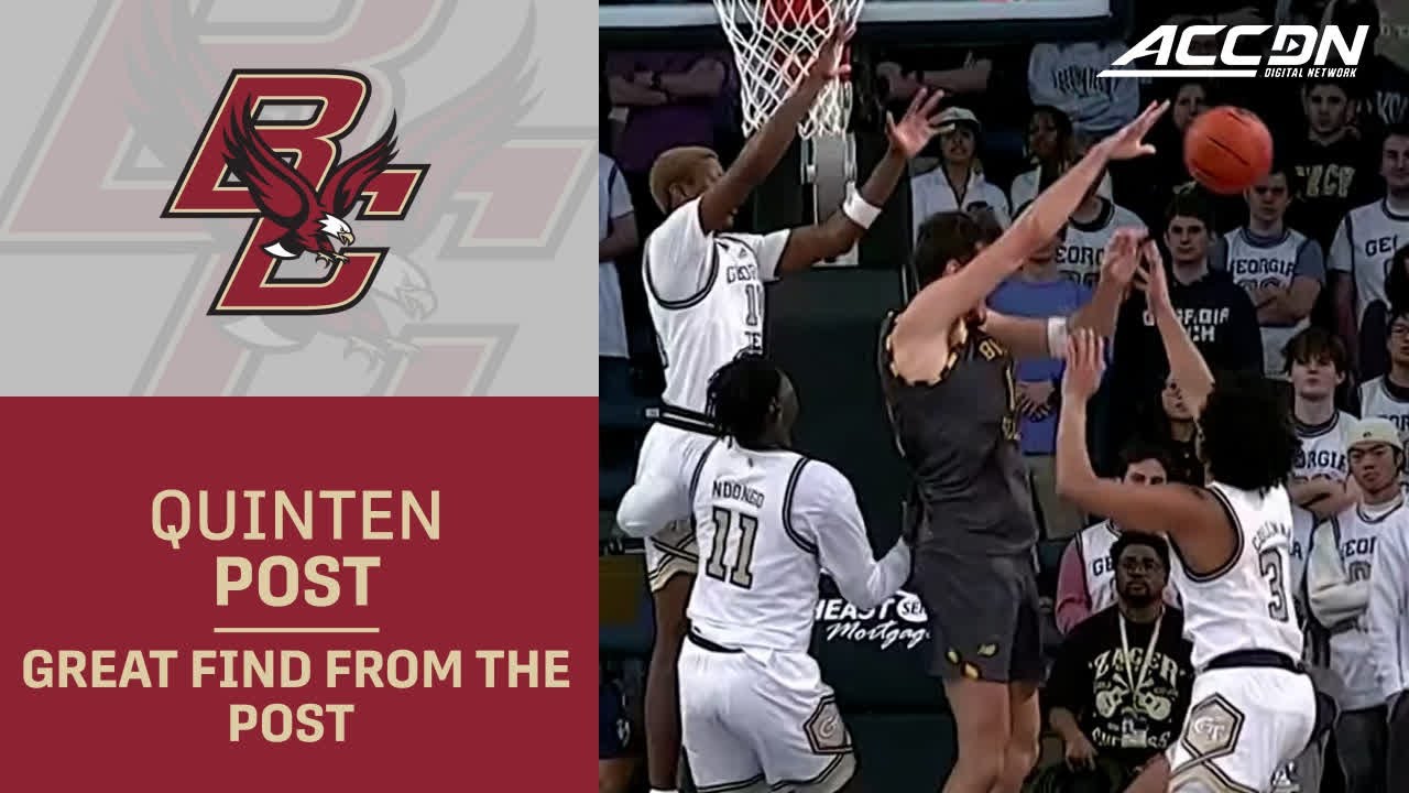 Boston College's Quinten Post with the Great Find From The Post - YouTube