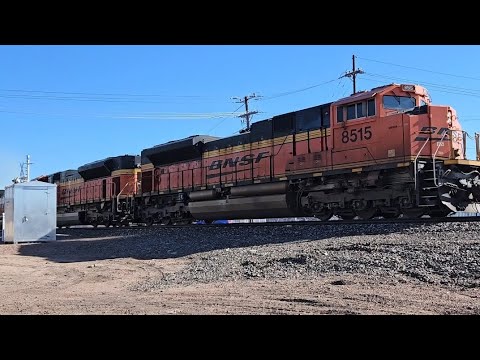 BNSF 8515 Leads Mixed Freight SB! - YouTube