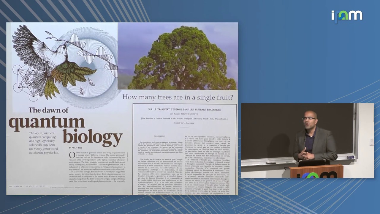 Philip Kurian: "New horizons in quantum biology: Learning complexity ...