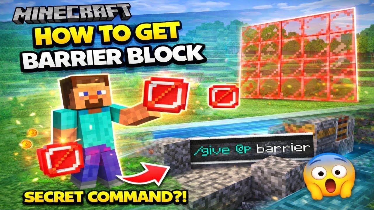 How To Get BARRIER BLOCK 😱 | Minecraft Secret Command #minecraft - YouTube