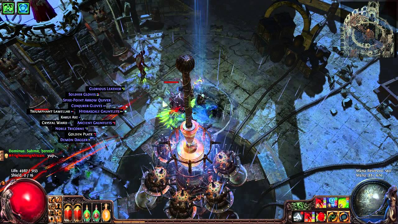 PoE Dominus Solo Farming Run - Split Puncture Arrower - YouTube