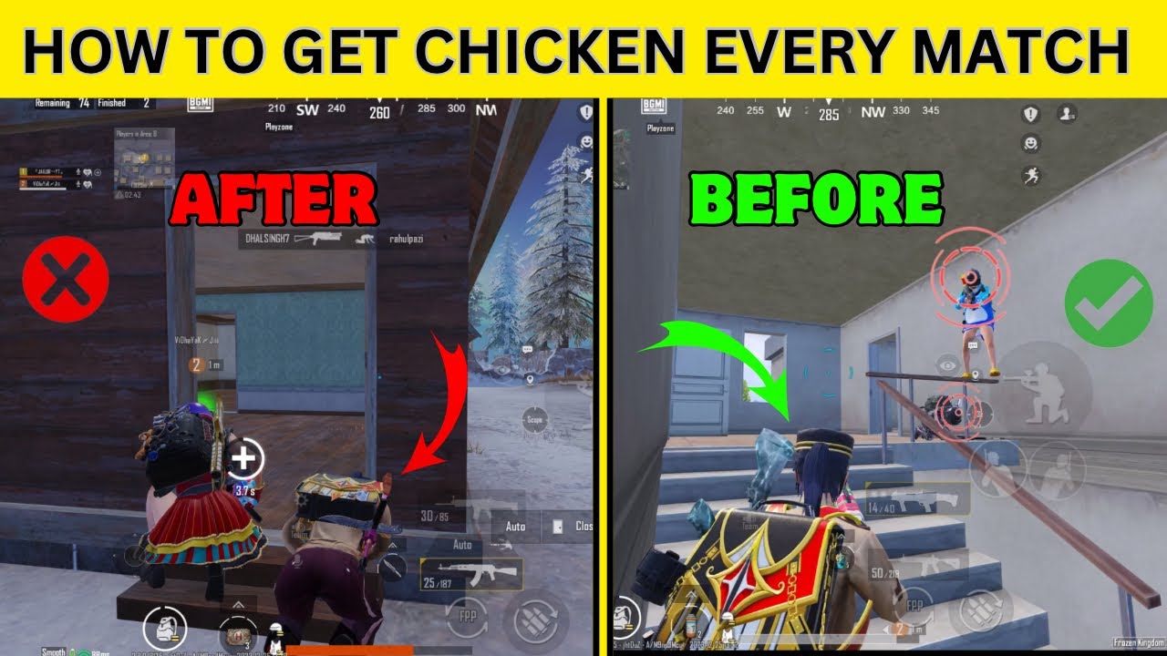 HOW TO GET CHICKEN DINNER IN EVERY MATCH EASILY 🔥 | BGMI & PUBG MOBILE ...