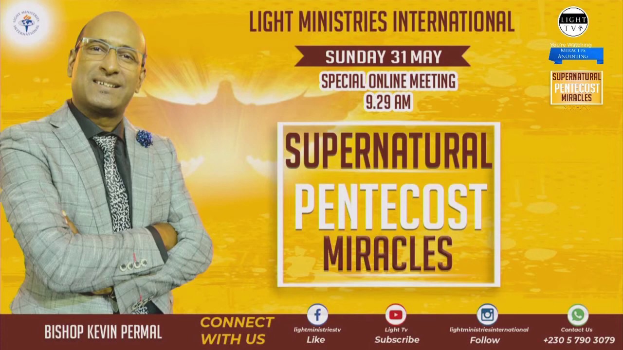Supernatural Pentecost Miracles - Bishop Kevin Permal - YouTube