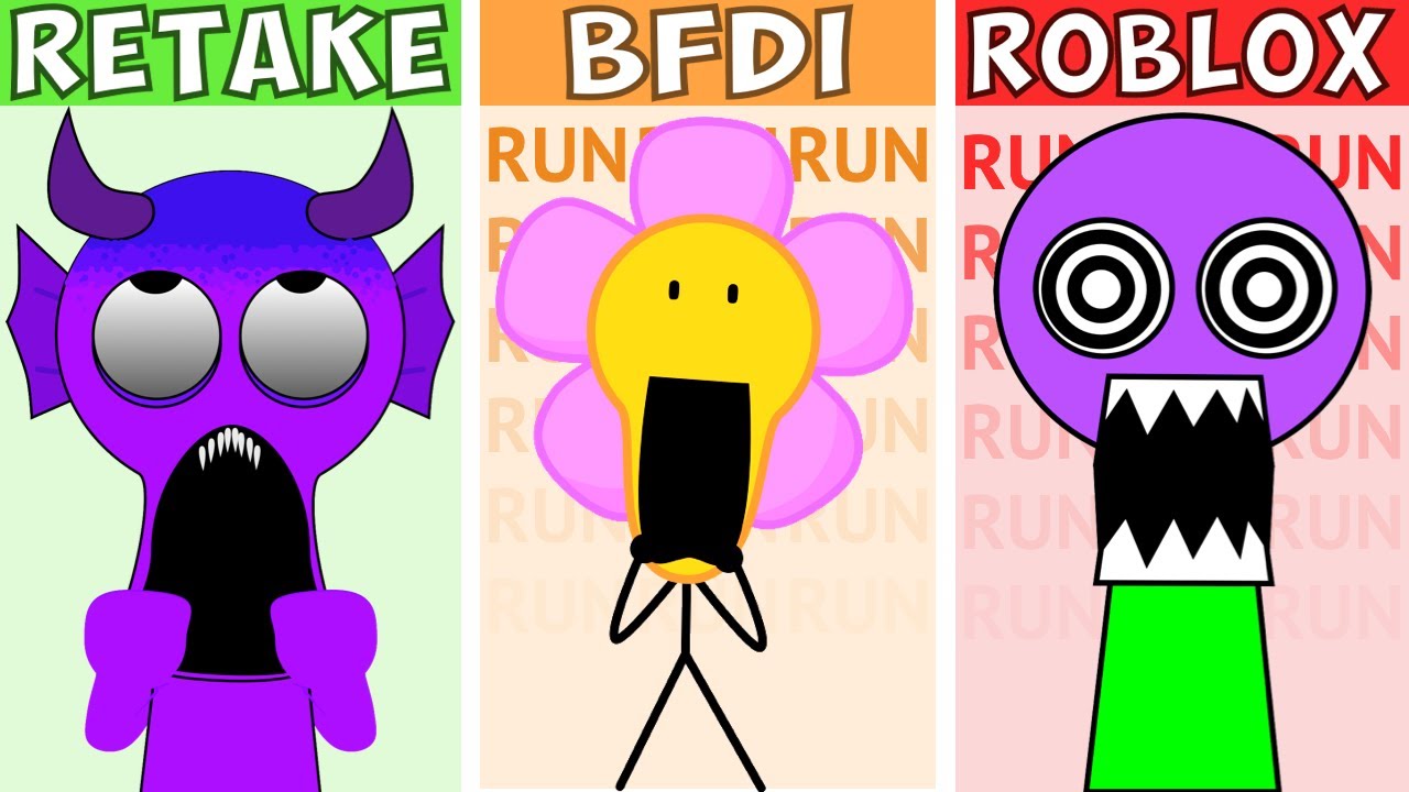 Incredibox Sprunki RETAKE VS BFDI VS ROBLOX - YouTube