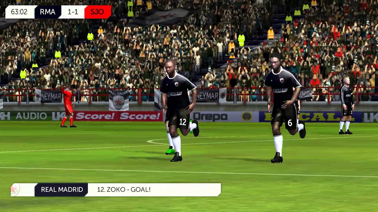 Dream league soccer game play with awesome skills - YouTube