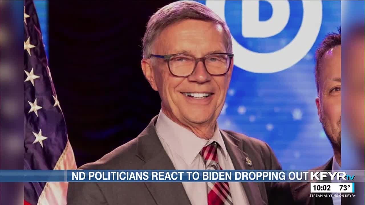 ND politicians react to Biden dropping out - YouTube