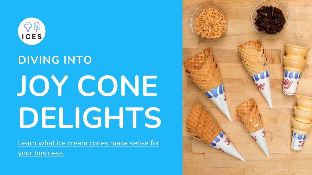 JOY CONE | Finding the best ice cream cones for your business - YouTube