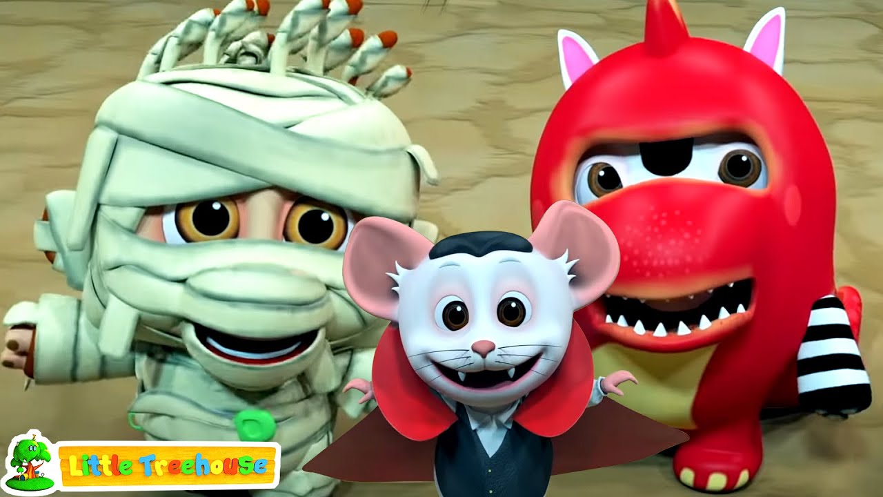 Ten Little Monsters Spooky Halloween Rhyme For Kids - YouTube