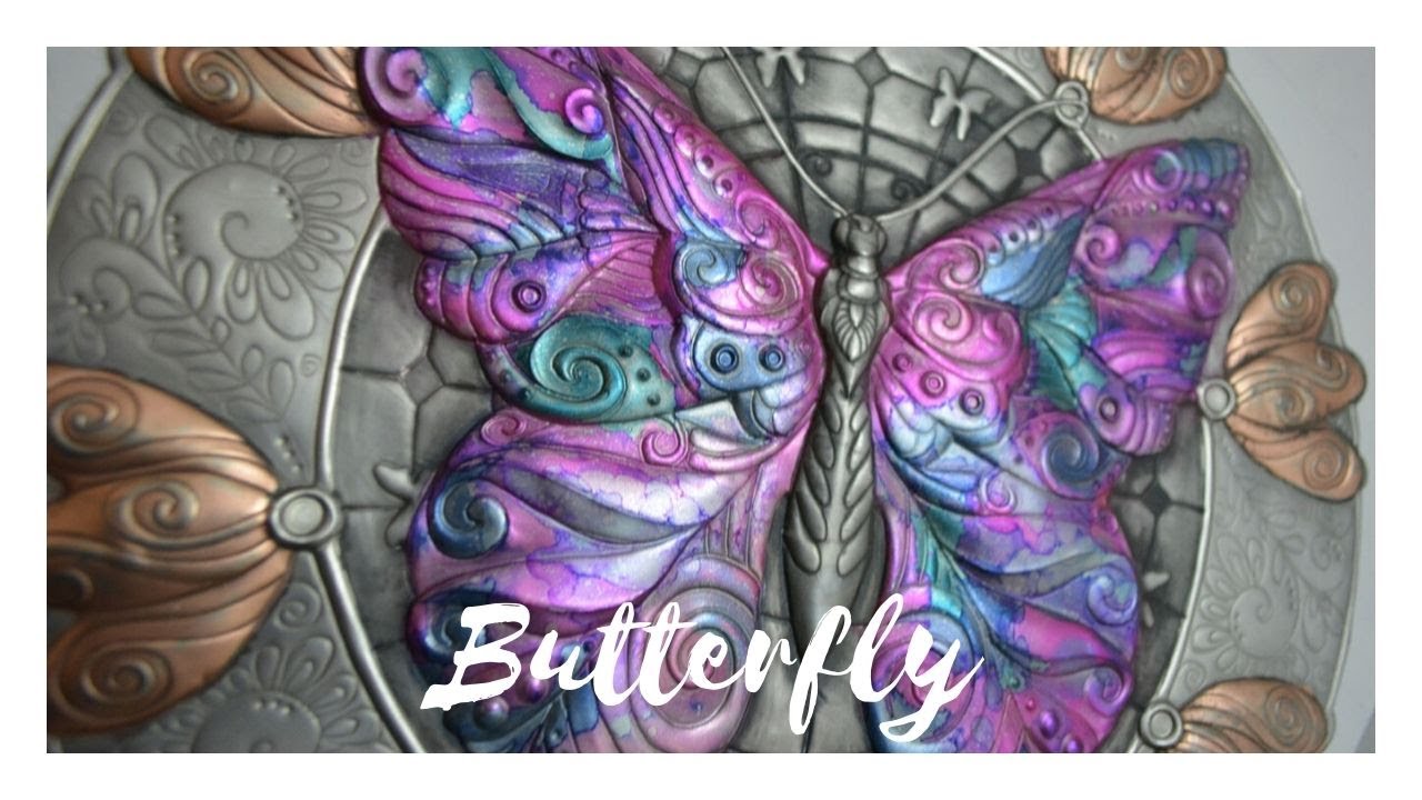 Advanced Pewter Embossed Butterfly Tutorial - YouTube