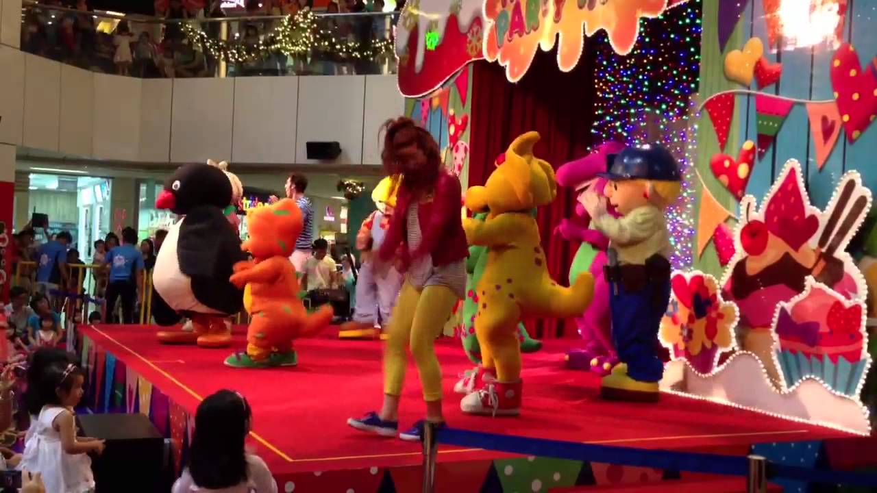 Barney at united square singapore 2012 - YouTube
