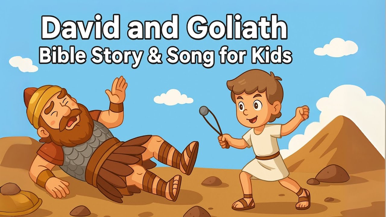 ⚔️ David and Goliath – Bible Story & Song for Kids- Animated Cartoon ...