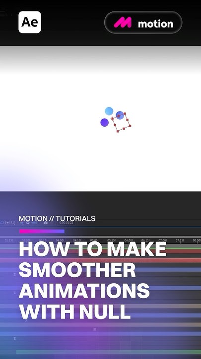 How to Make Smoother Animation with Null in After Effects #animation #motiongraphics #tutorial ...