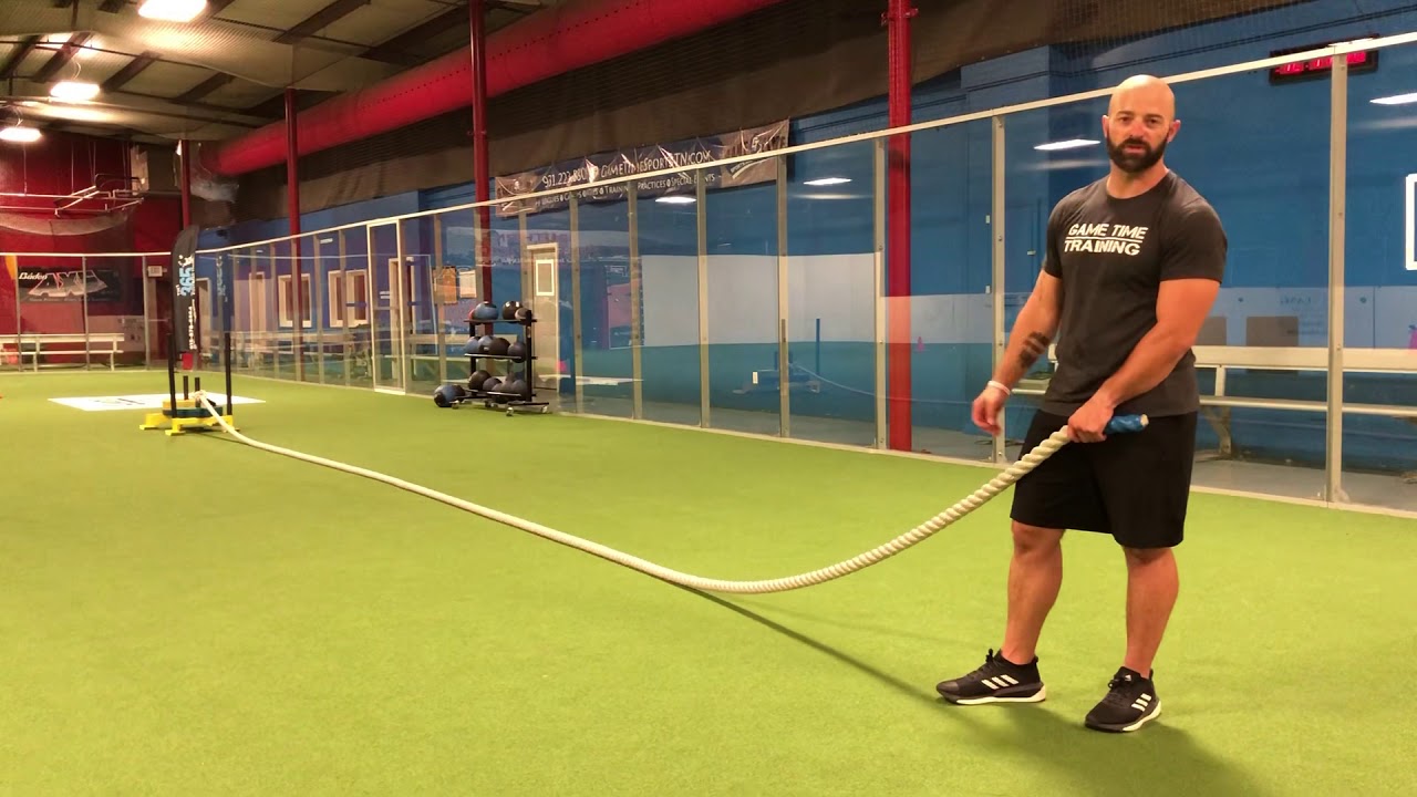 Sled Rope Pull to Push Back - YouTube