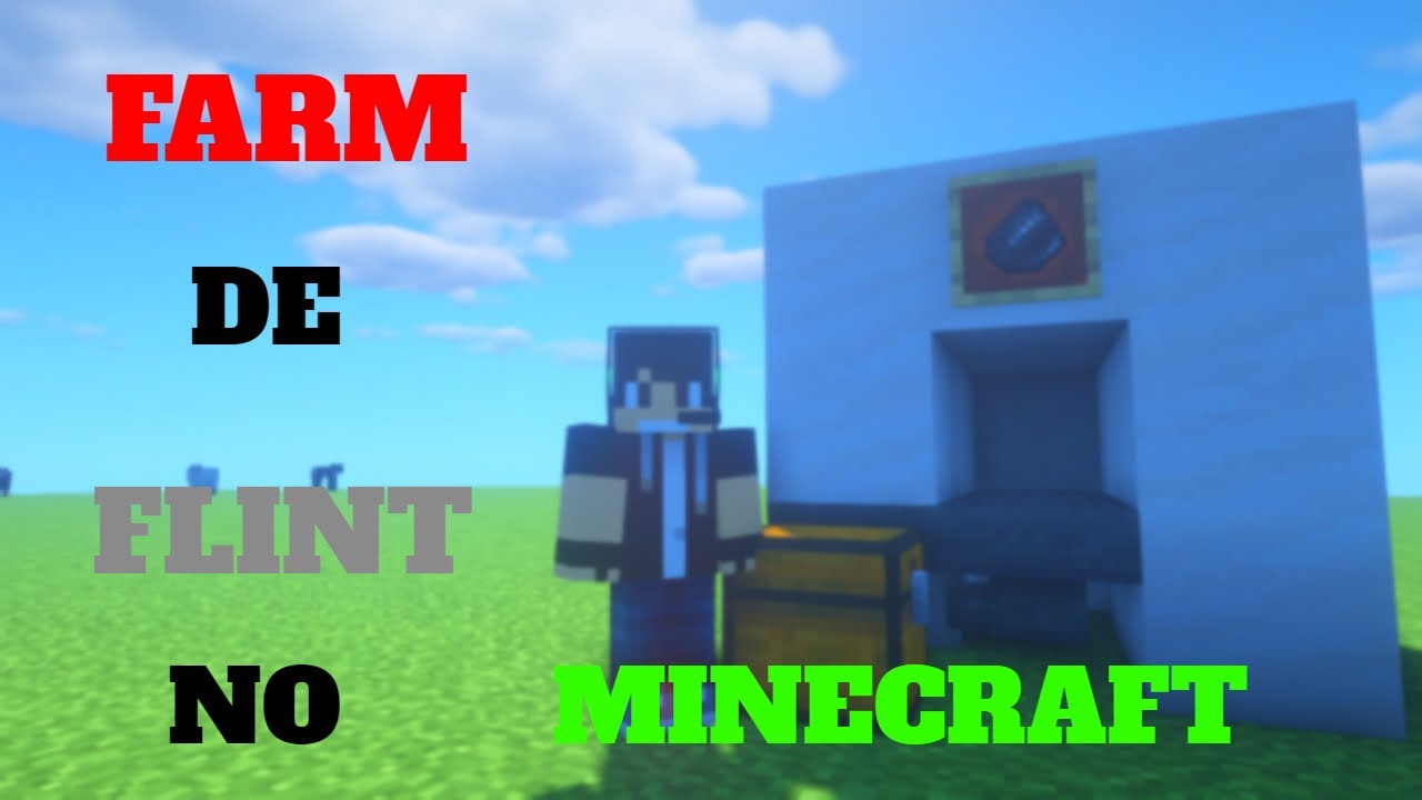 COMO FAZER FARM DE FLINT NO MINECRAFT SUPER FACIL DE FAZER - YouTube