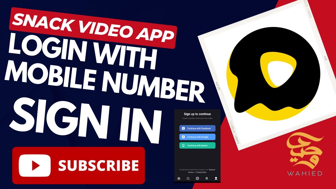 How To Login With Mobile Number on Snack Video App | Snack Video Mobile ...