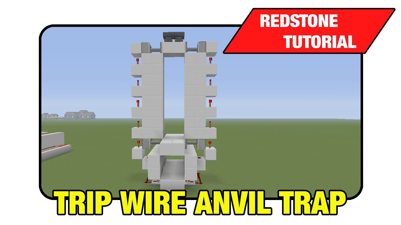 Trip Wire Anvil Trap "Tutorial" (Minecraft Xbox/Ps3 TU15) - YouTube