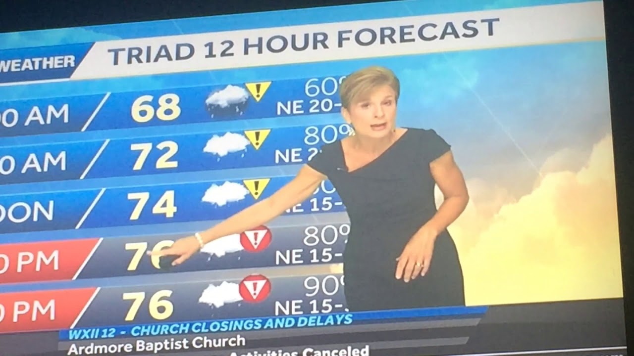 Severe Weather Tone Interrupts WXII Forecast. - YouTube