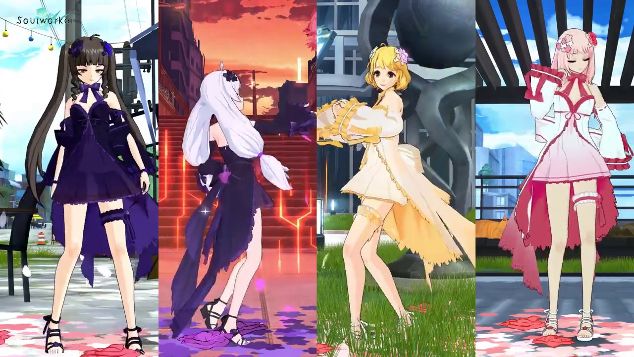 Soulworker Blooming Dress Costumes Preview - YouTube