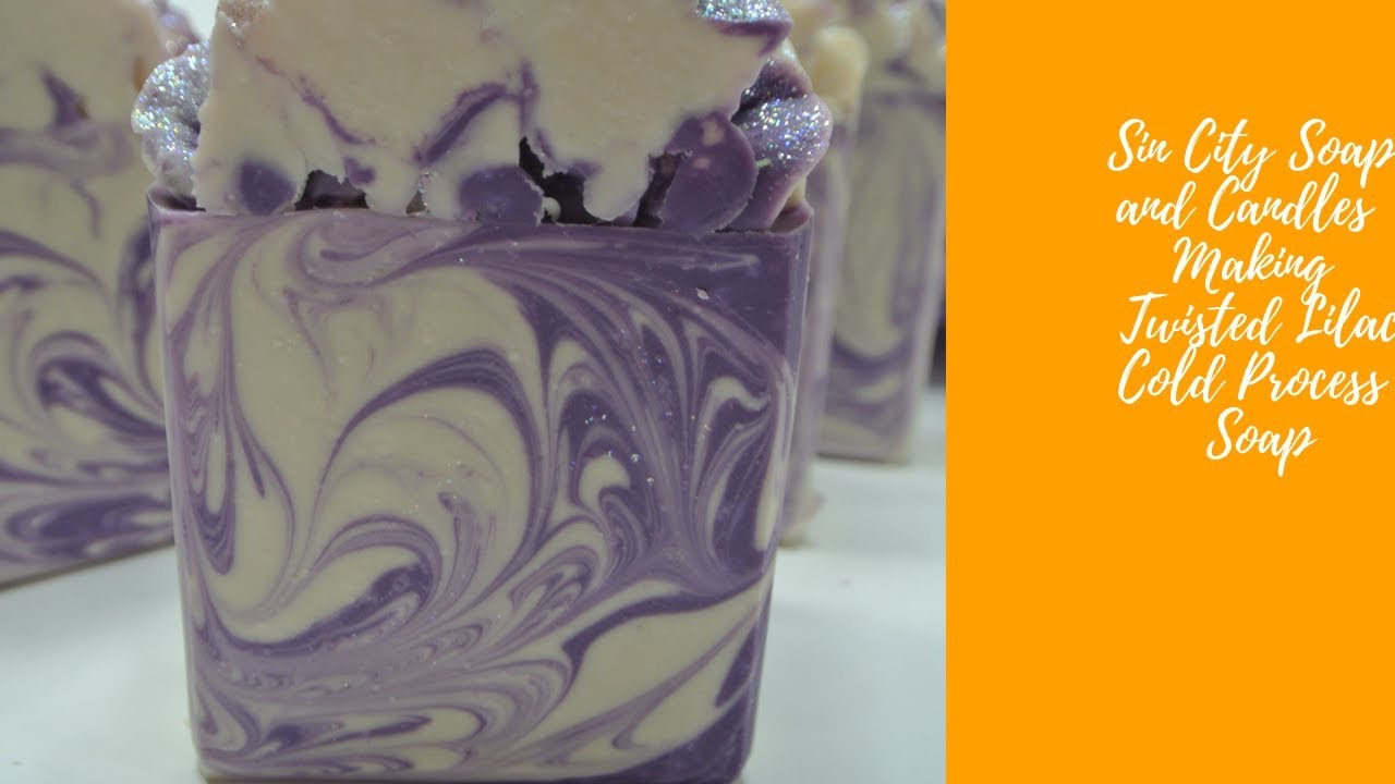 Making Twisted Lilac Cold Process Soap Short Version - YouTube