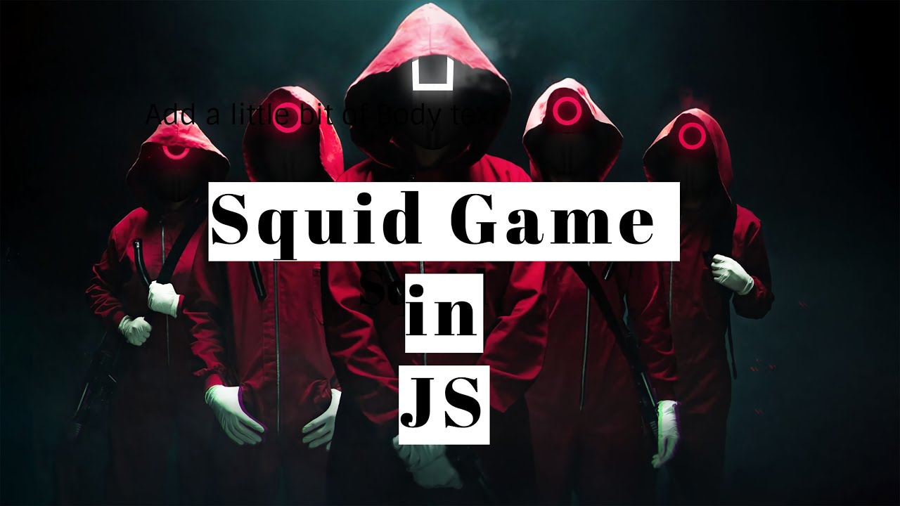 Squid Game code with JS - YouTube