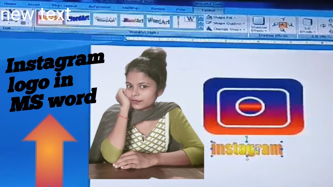 Instagram logo in MS word - YouTube