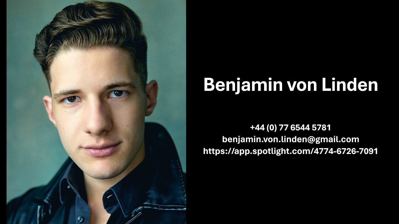Benjamin von Linden - Professional Profile, Photos on StarNow - Actor ...