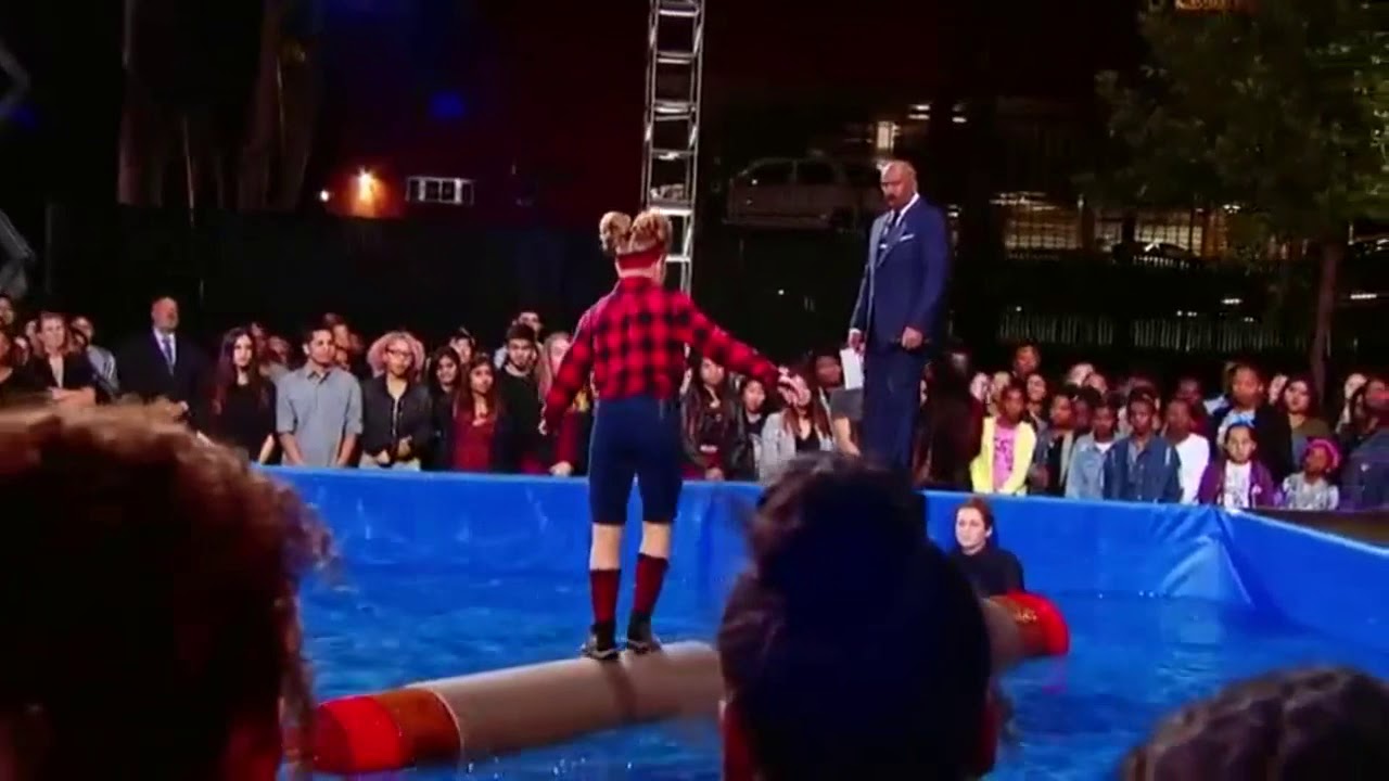 Libby Magnone on Little Big Shots - Log Rolling World Champion Part 2 ...