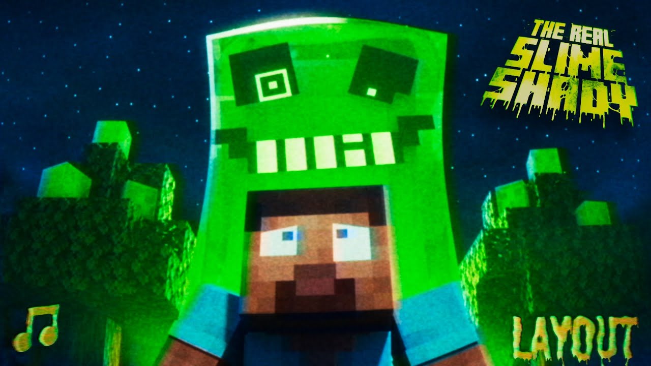 The Real Slime Shady... but Steve's ALONE! - MINECRAFT SLIME RAP 🎵 ...
