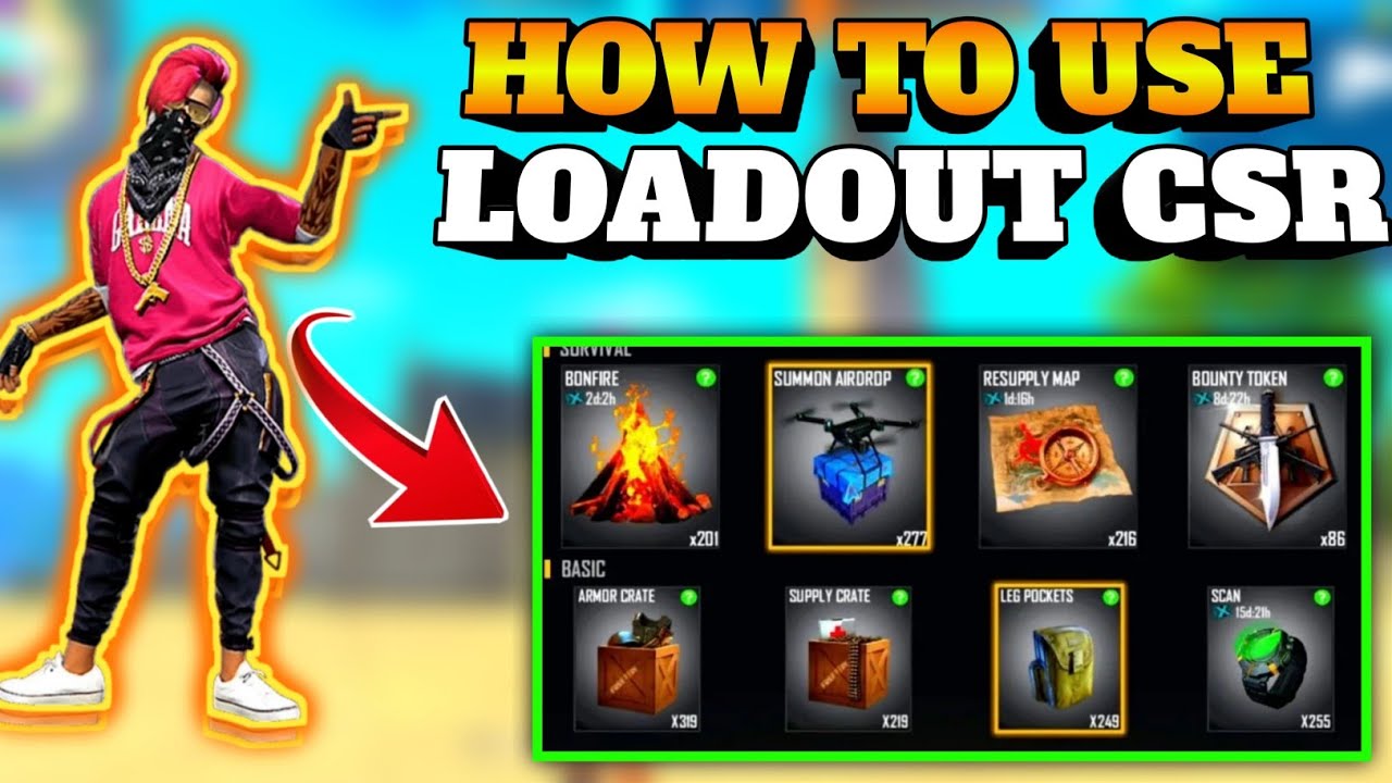 How to use loadout in free fire | free fire loadout kya hota hai | FREE ...