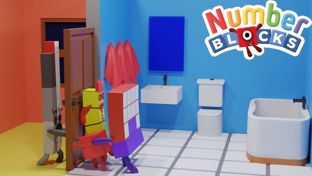 [3D ANIMATIONS] Numberblocks 19 are not allowed to enter the bathroom ...