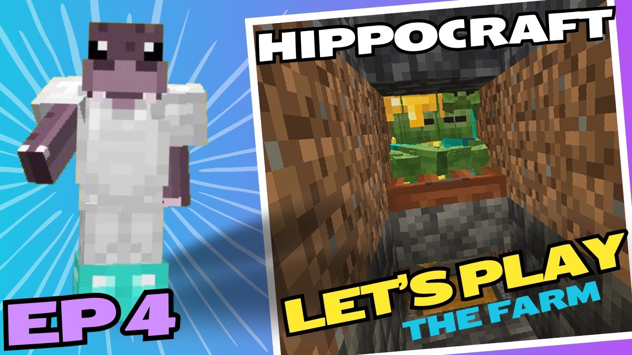 Minecraft Let's Play | Episode 4 | The Hippo's Farm - YouTube