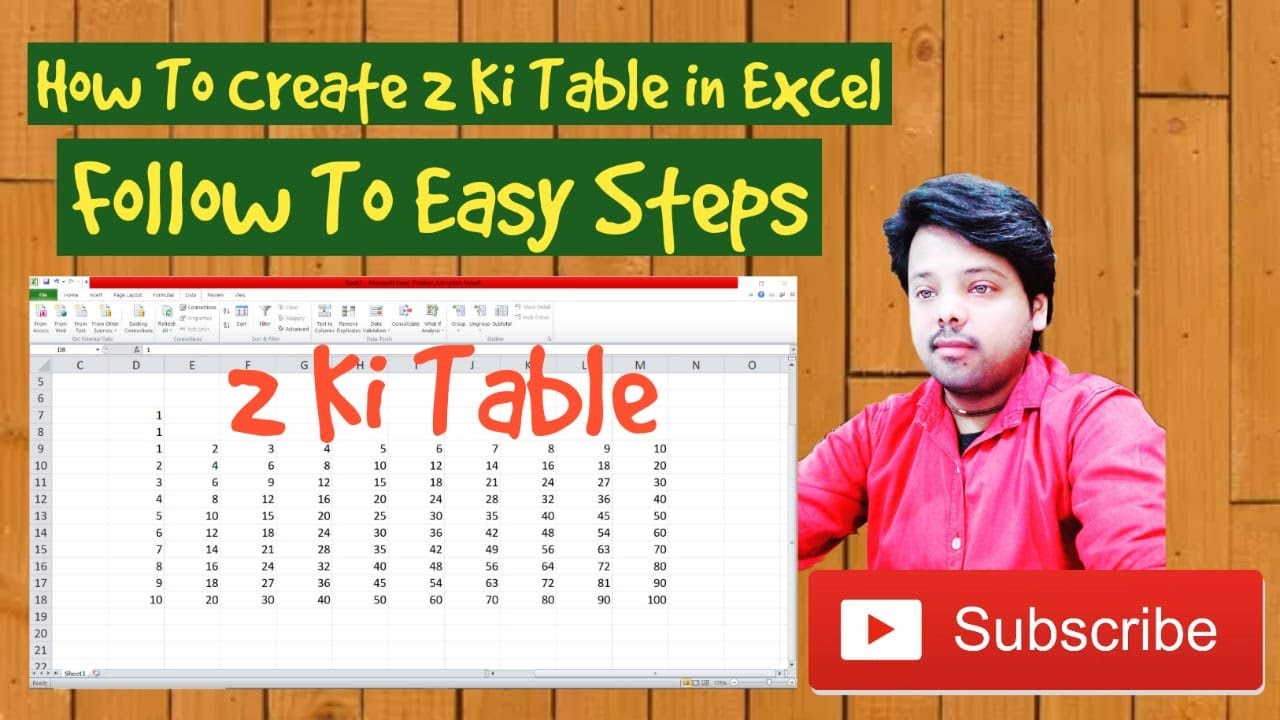 How to create 2 ki table in excel? | Happy Life | Satender Goswami ...