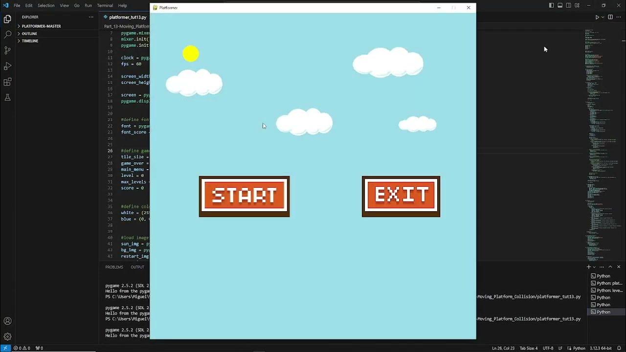 Python Pygame - Platform Master - YouTube