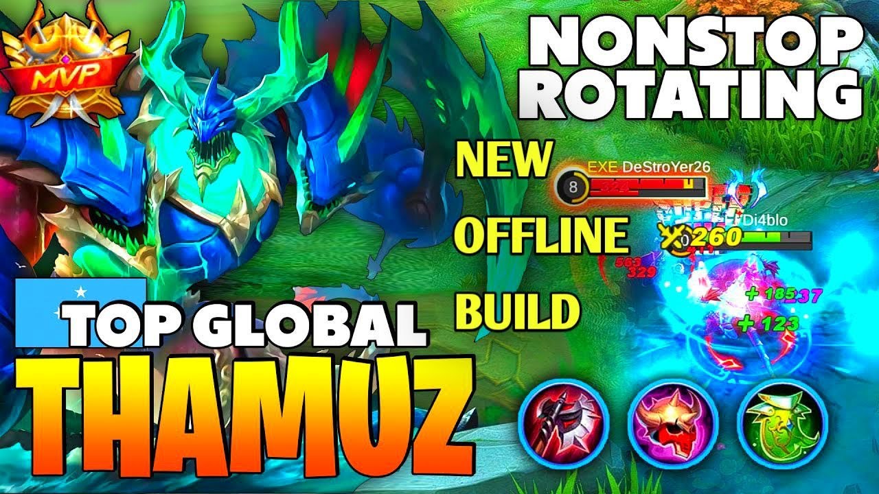 Thamuz New Offlane Build 100% Damage | Build Top 1 Global - MLBB - YouTube