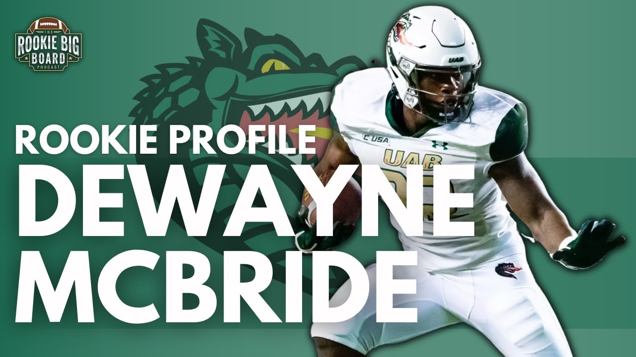 DeWayne McBride Fantasy Football Rookie Profile - YouTube