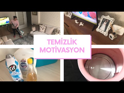 VLOG / TEMİZLİK SEVENLER BURAYA / SALONUMU VE MUTFAĞIMI TEMİZLEDİM / KİREÇTEN ESER KALMADI 🙋🏻‍♀️