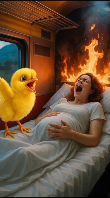 chick saves a pagrent women in train fire 🐥#YellowChicksss ##ChickHero ...