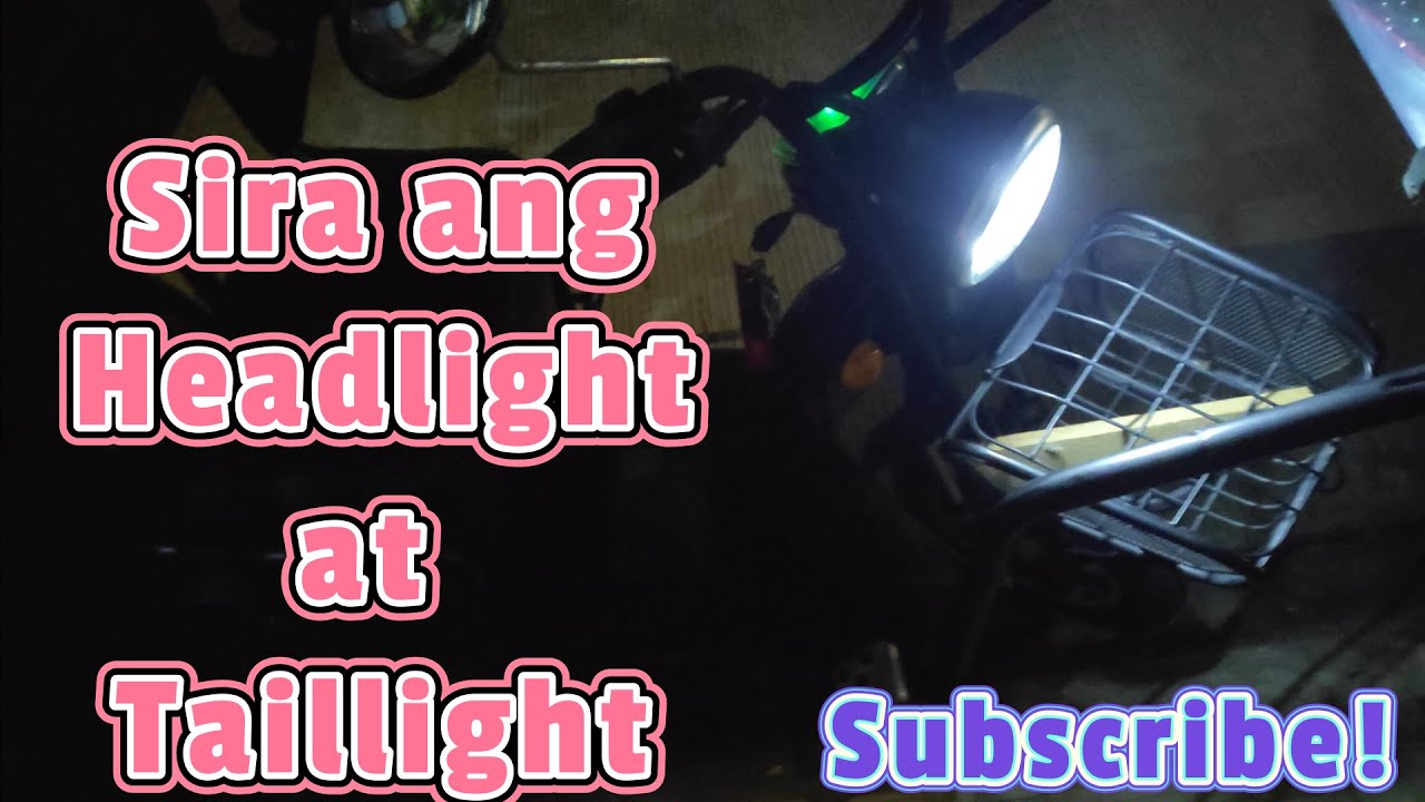 3 Wheels Ebike (ERVS Type) Sira na ang Headlight (High Beam) at ...
