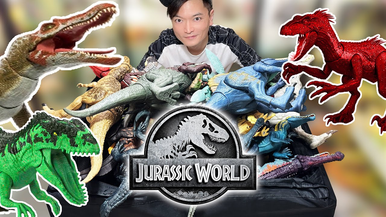IRL Live Stream - My favourite Jurassic World Dinosaurs! Indominus Rex ...