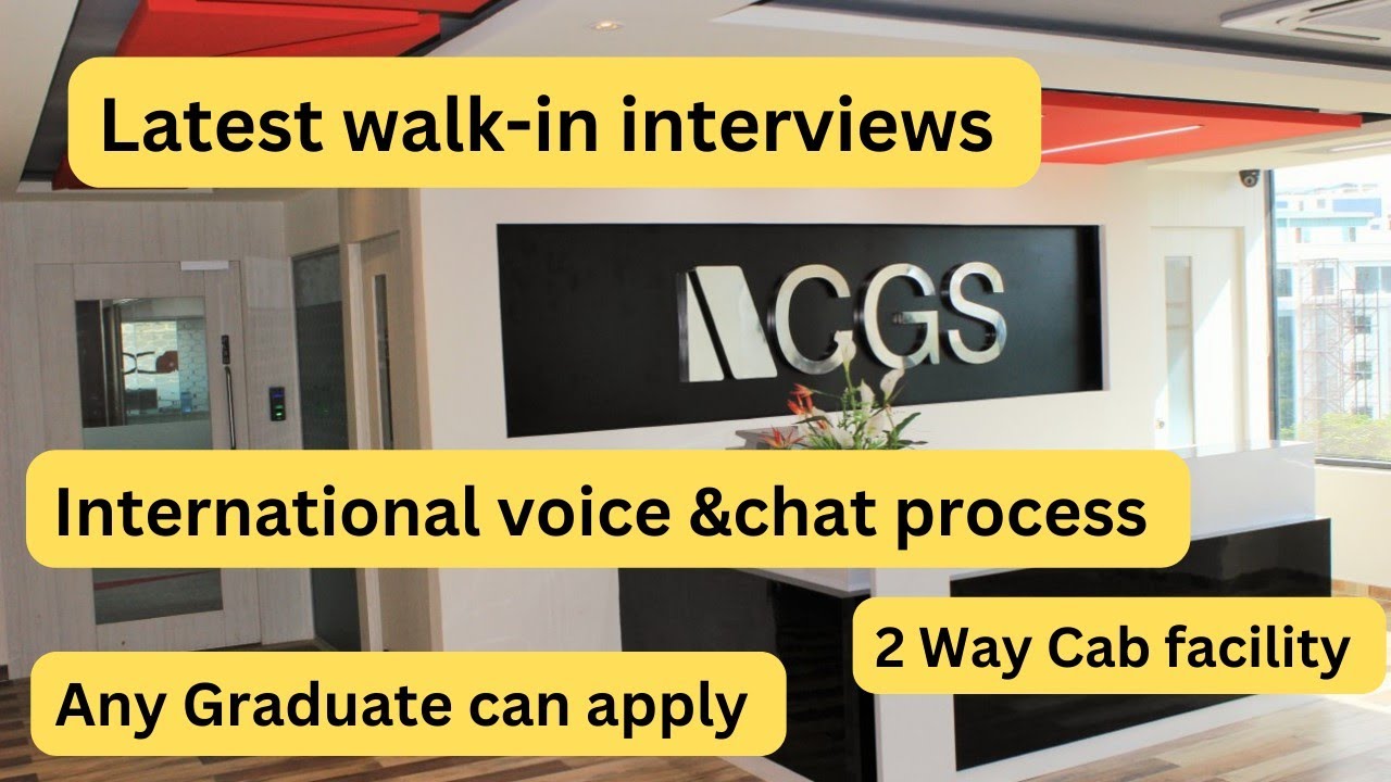 Latest job openings in CGS Hyderabad|| international voice &chat ...