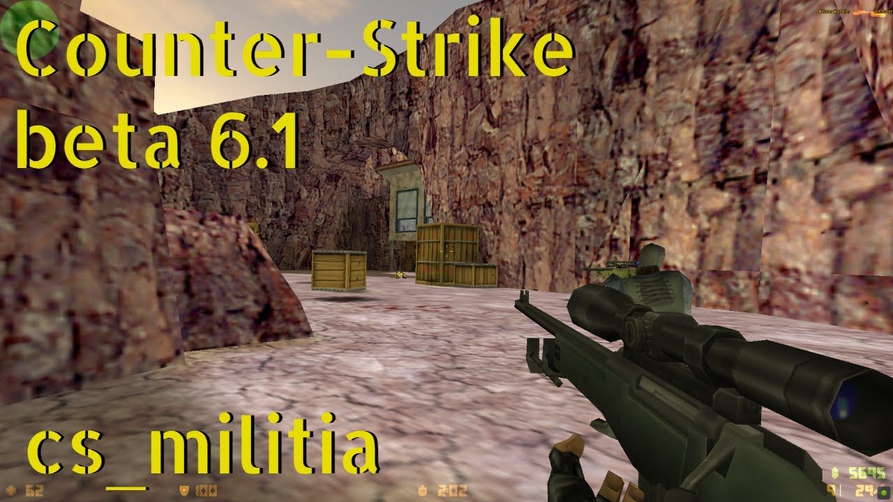 Counter-Strike beta 6.1 cs_militia online gameplay - June 2023 - YouTube