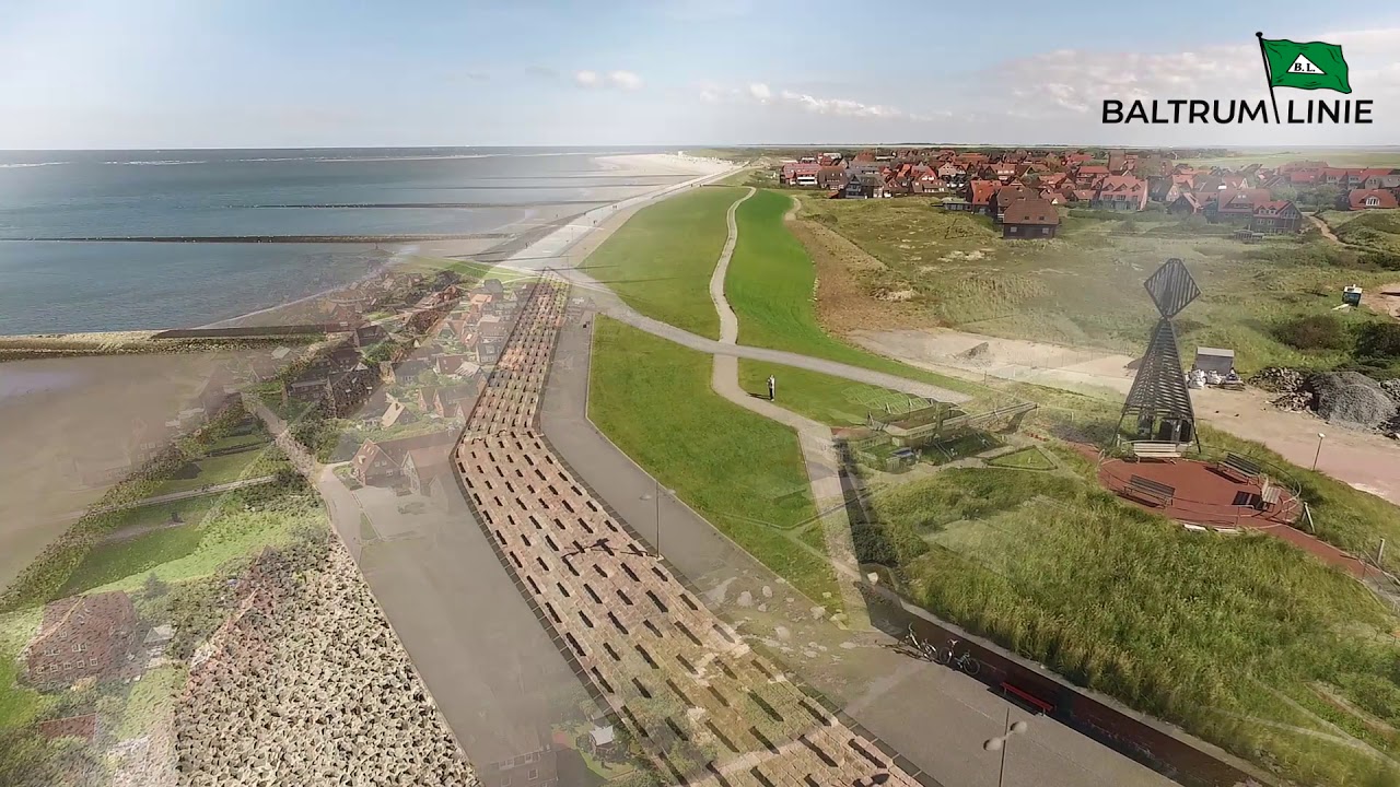 Flug über Baltrum - YouTube
