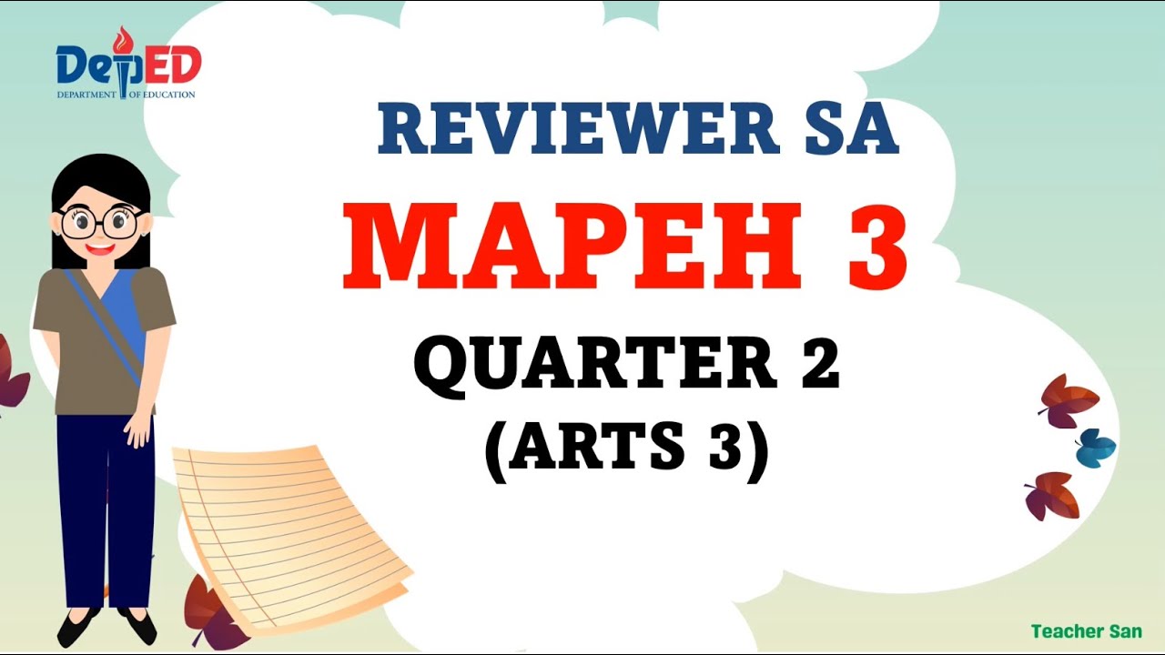 REVIEWER SA MAPEH 3 (ARTS) part1 - YouTube