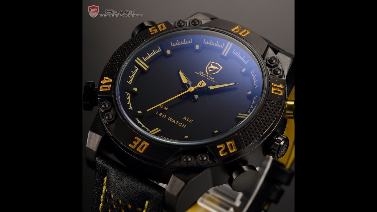 Наручные часы Shark New Mens Quartz Sport Army Wrist Watch Analog ...