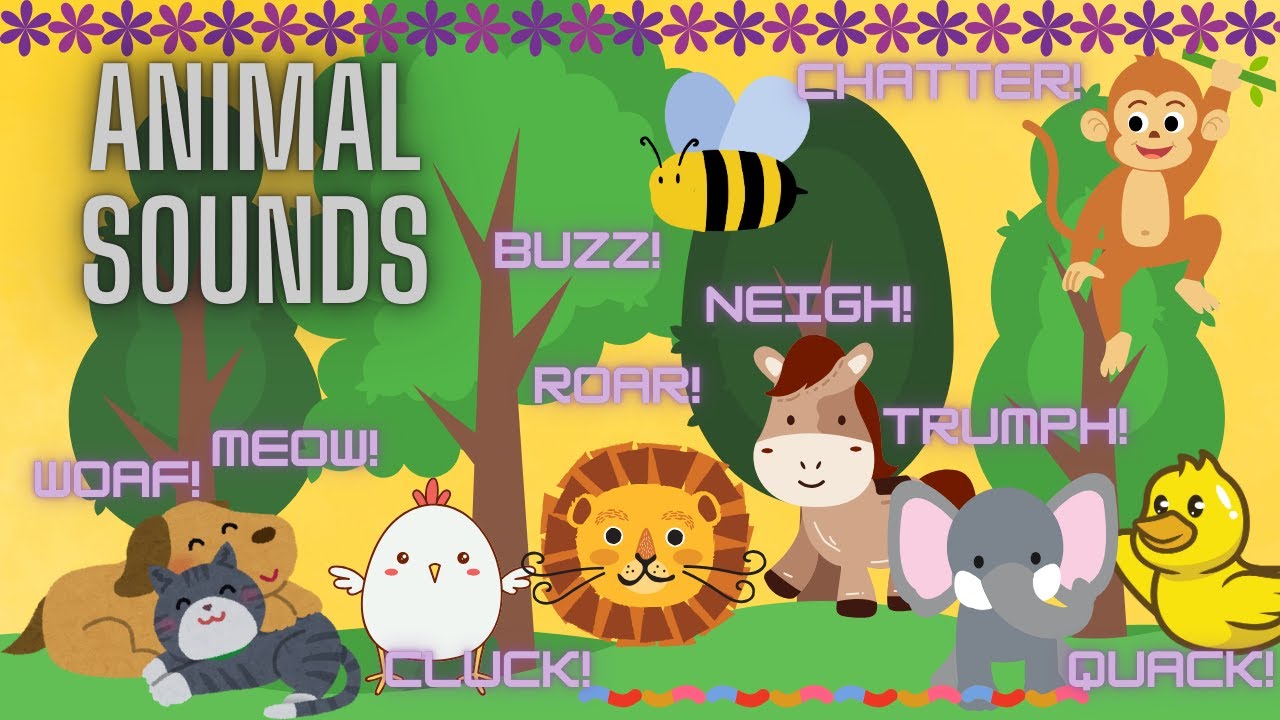Animal Sounds Song| Nursery Songs and rhyme |Sounds of Animal For kids ...